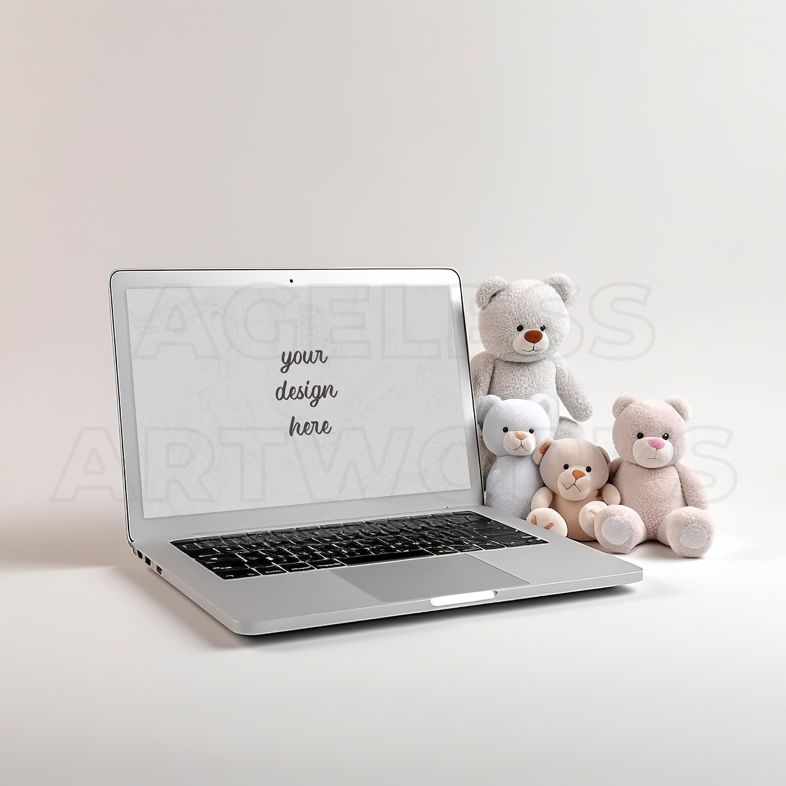PNG & PSD Collection Bundle Laptop Mockups Computer Mockups 16:9 Teddy ...