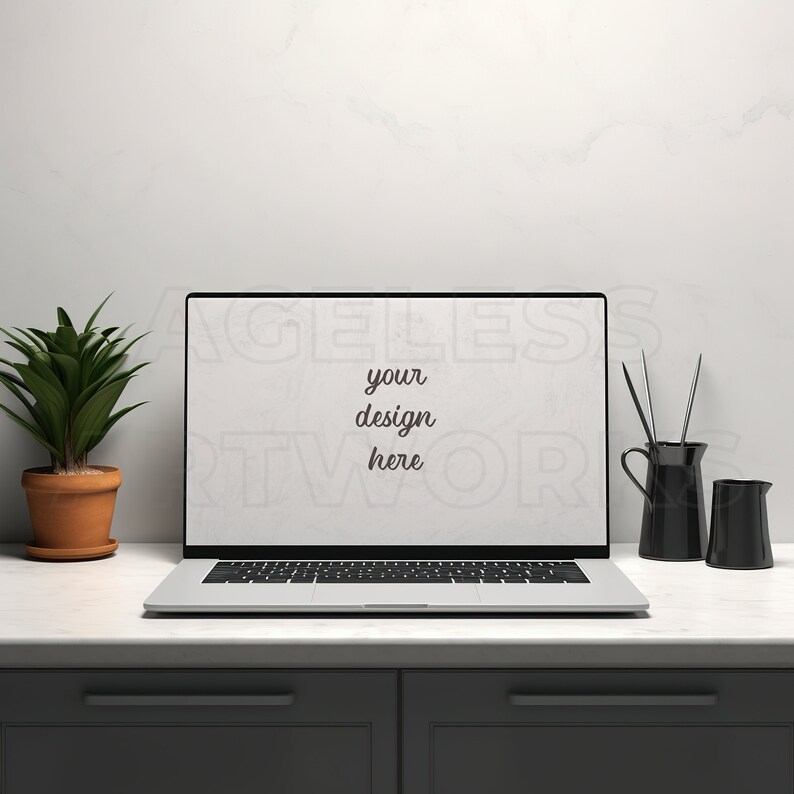 PNG & PSD Collection Bundle Laptop Mockups Computer Mockups 16:9 Office ...