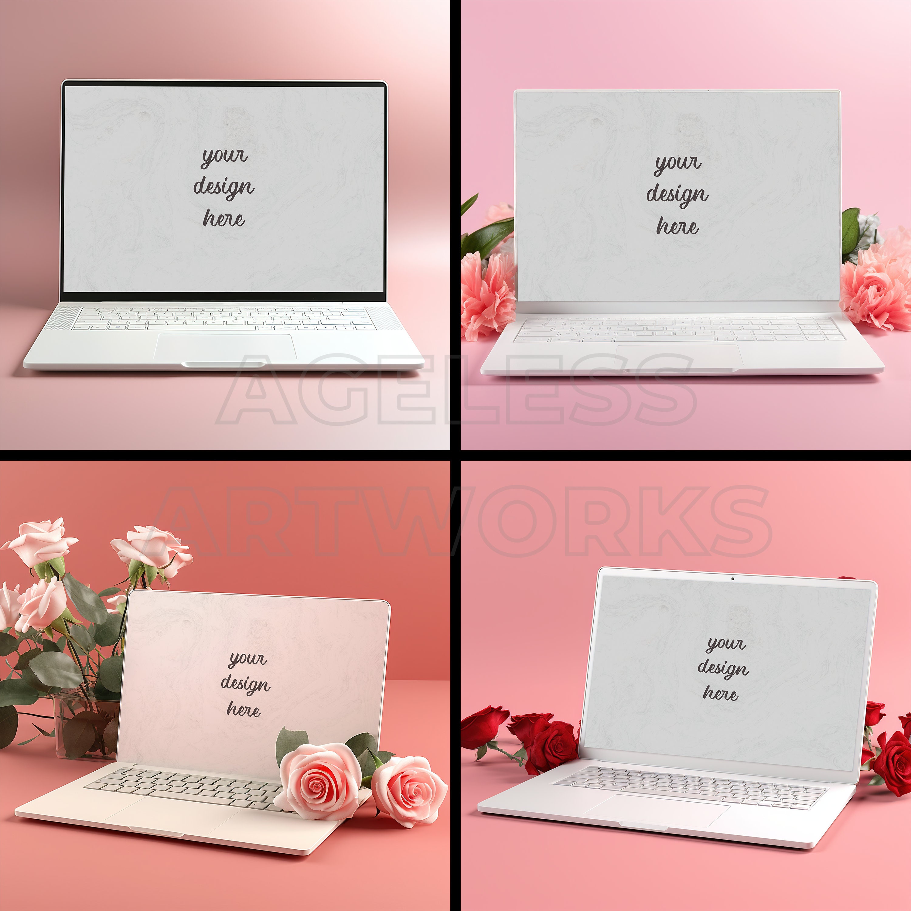 PNG & PSD Collection Bundle Laptop Mockups Computer Mockups 16:9 ...