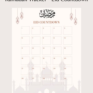 30 Days of Ramadan Tracker Eid Countdown Ramadan Prep, Spiritual ...