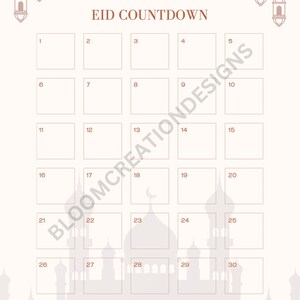 30 Days of Ramadan Tracker Eid Countdown Ramadan Prep, Spiritual ...
