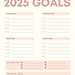 2025 Goals Tracker Printable Planner (PDF) - Etsy