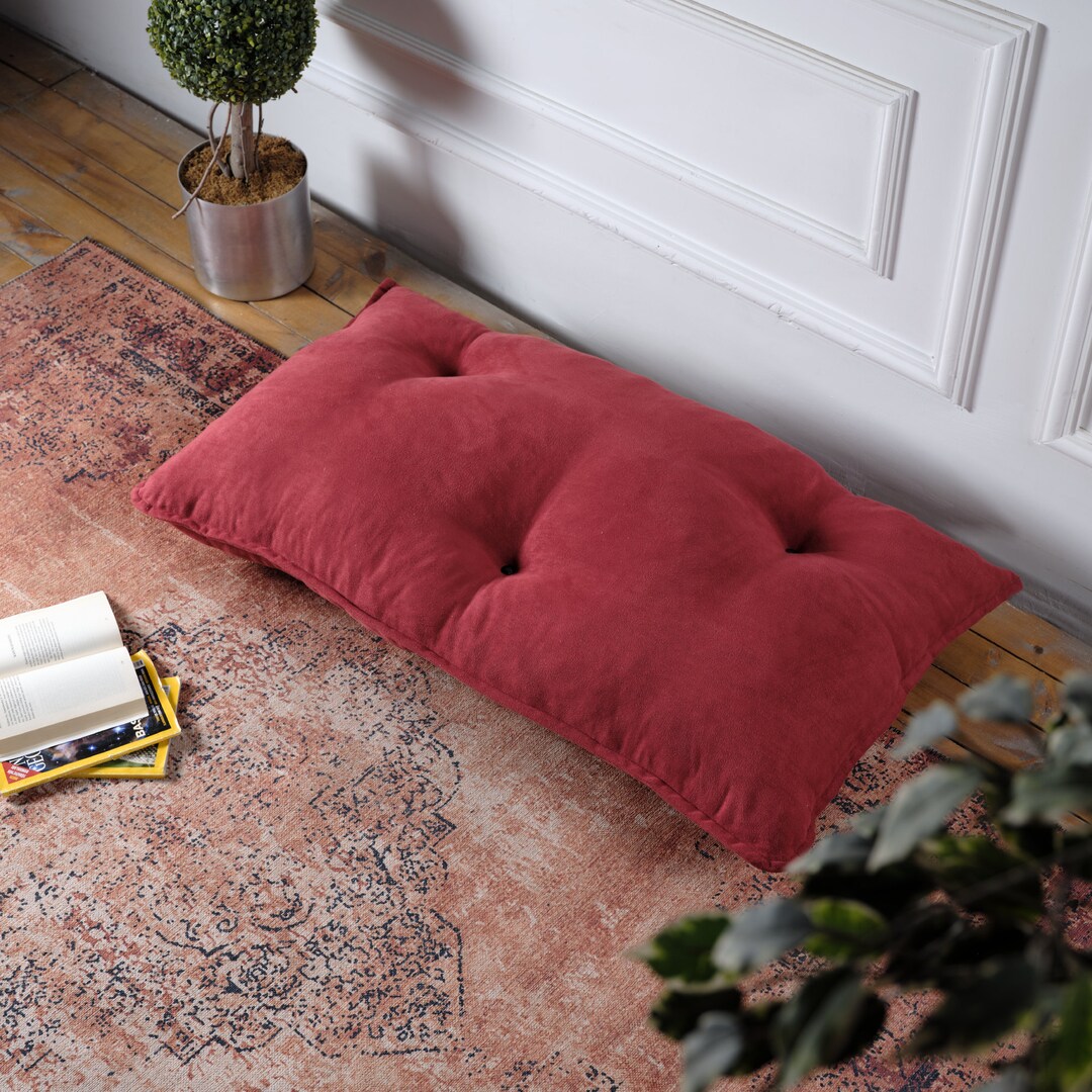 Large Floor Cushion, Window Seat, Reading Nook Cushion, Floor Seating ...