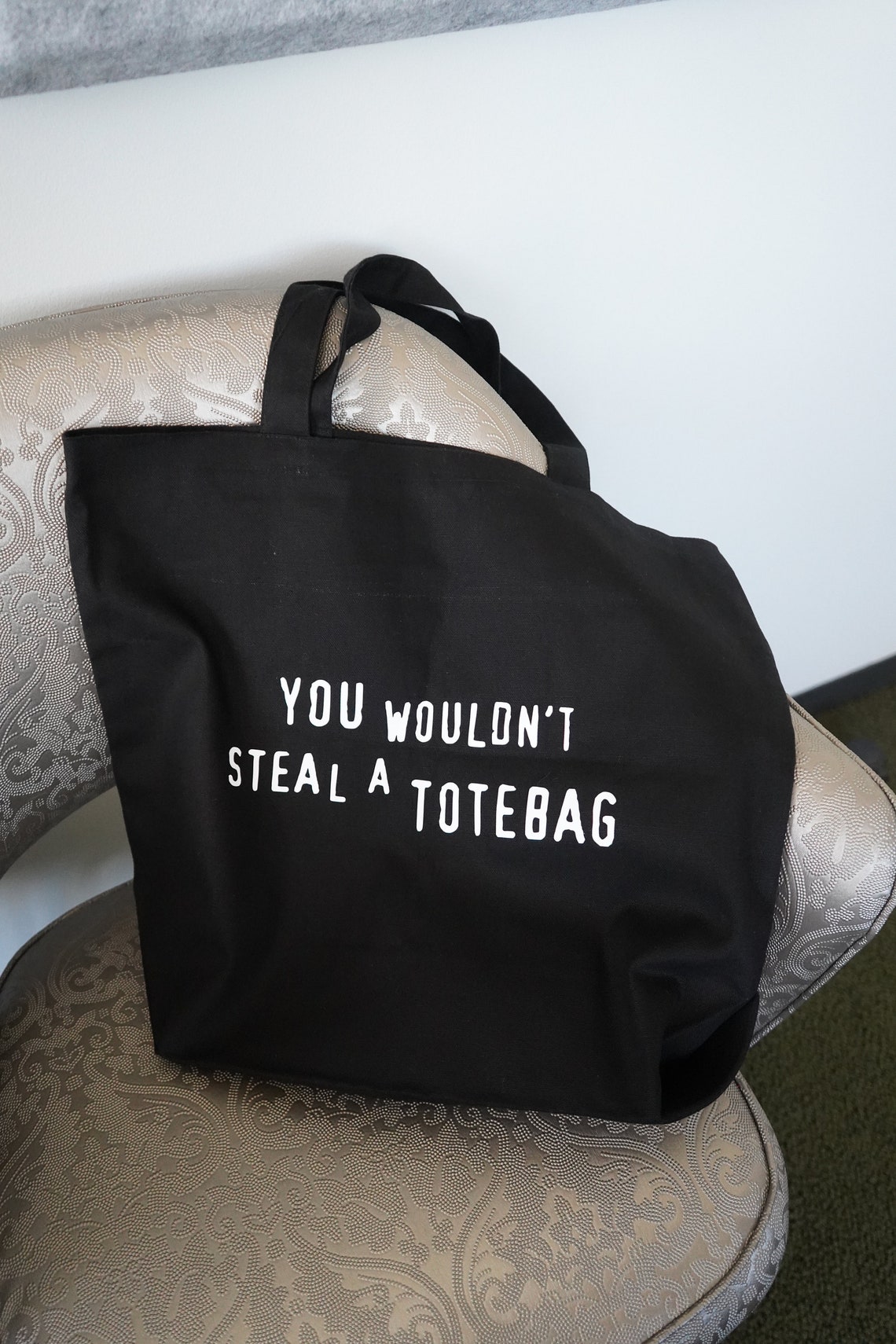 You Wouldn't Steal a Totebag Meme Canvas Tote Bag - Etsy