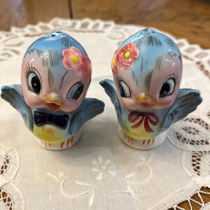 Lefton Bluebird Salt and Pepper Shakers - Etsy