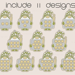 Family Christmas Ornament Svg, Gnome With Cookies Laser Cut File, Gnome ...