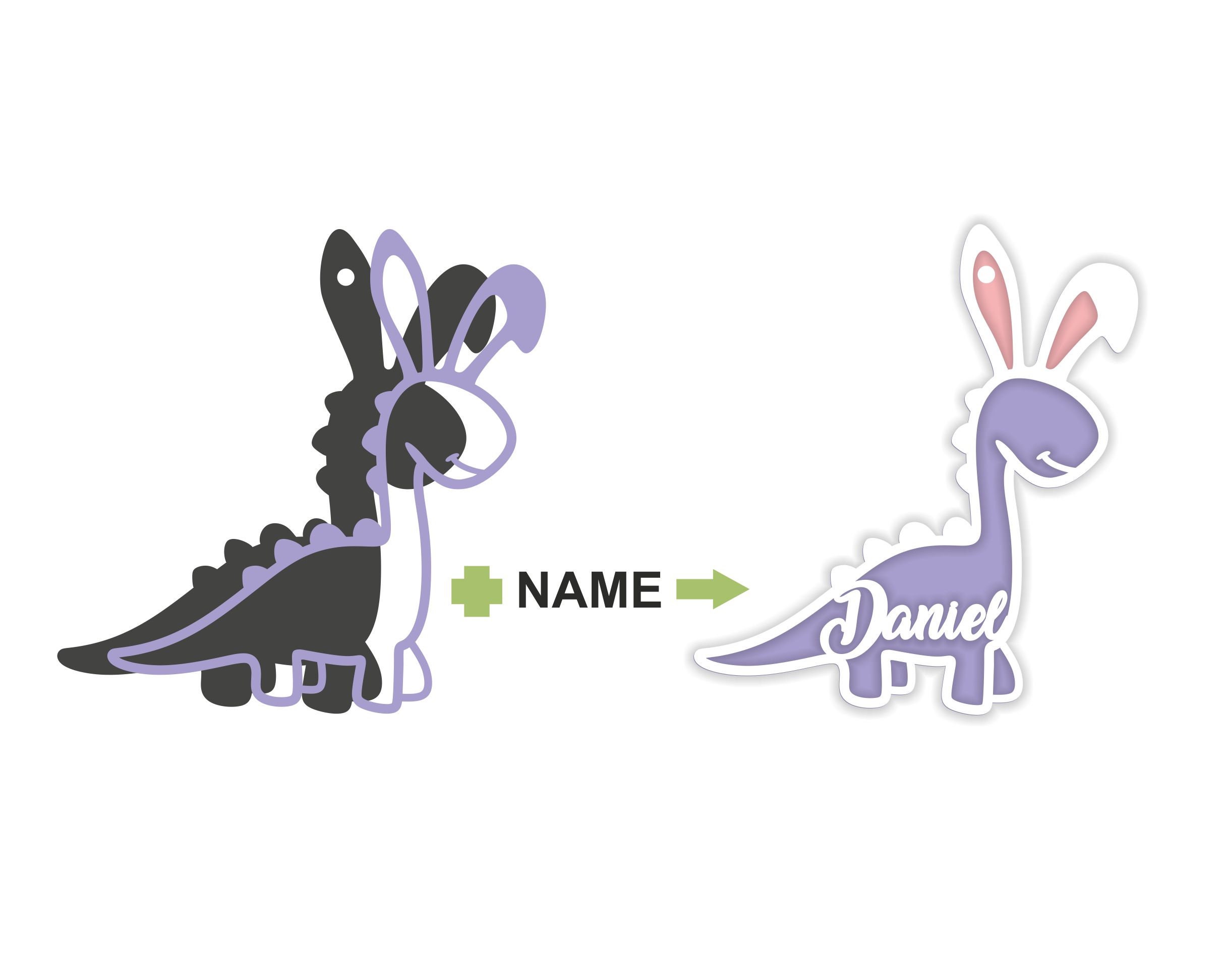 Dinosaur Gift Tag Svg, Laser Cut File, Tag Svg Glowforge, Name Tags ...