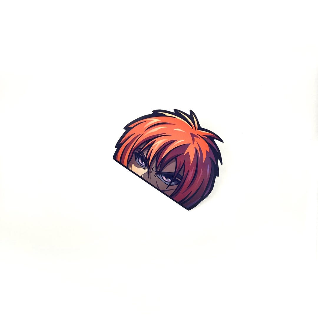 Hitokiri Samurai Peeker Sticker Reverse Blade Cute Anime Manga ...
