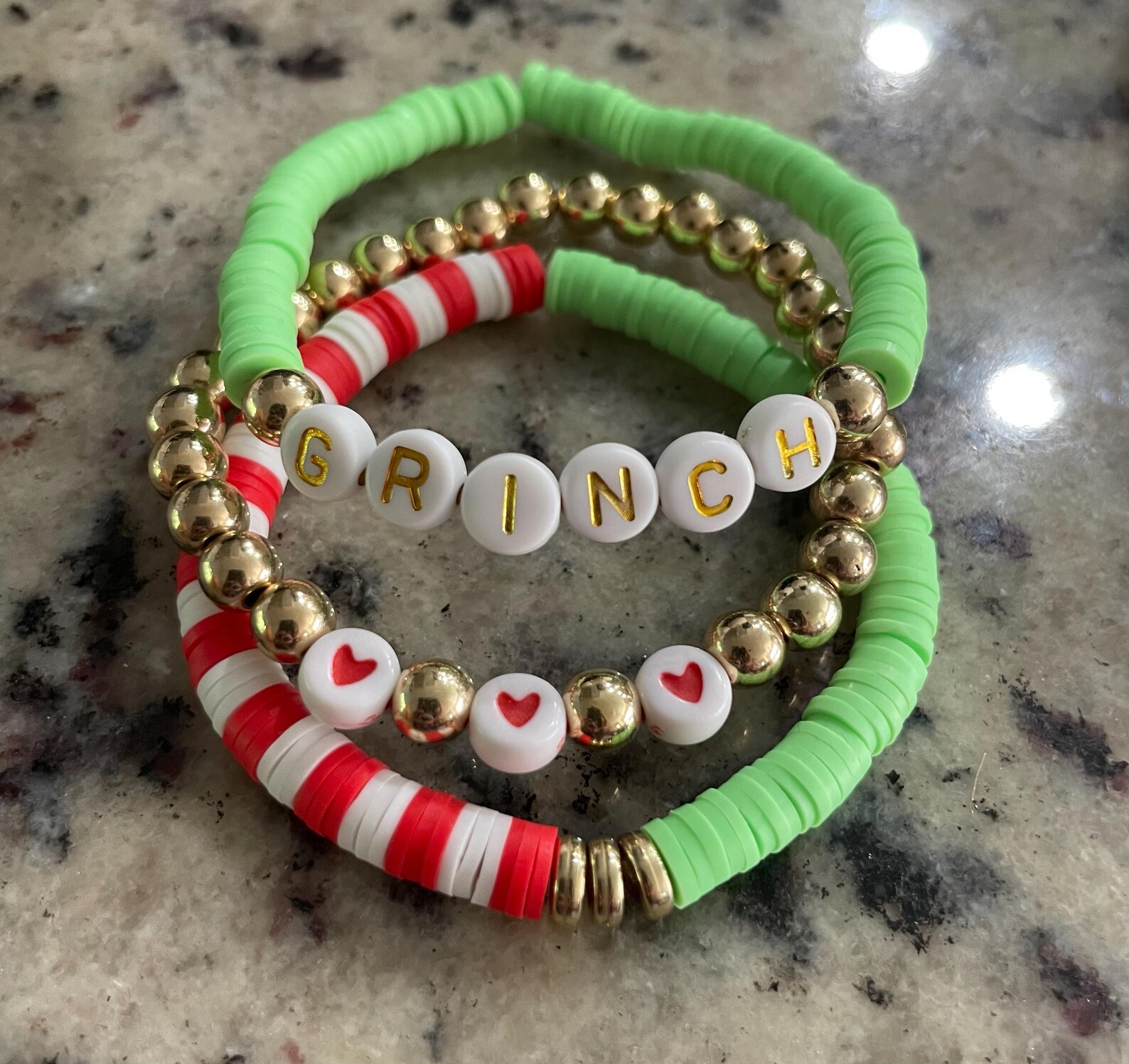 Grinch Bracelets, Christmas Bracelets, Christmas Gifts, Stocking ...