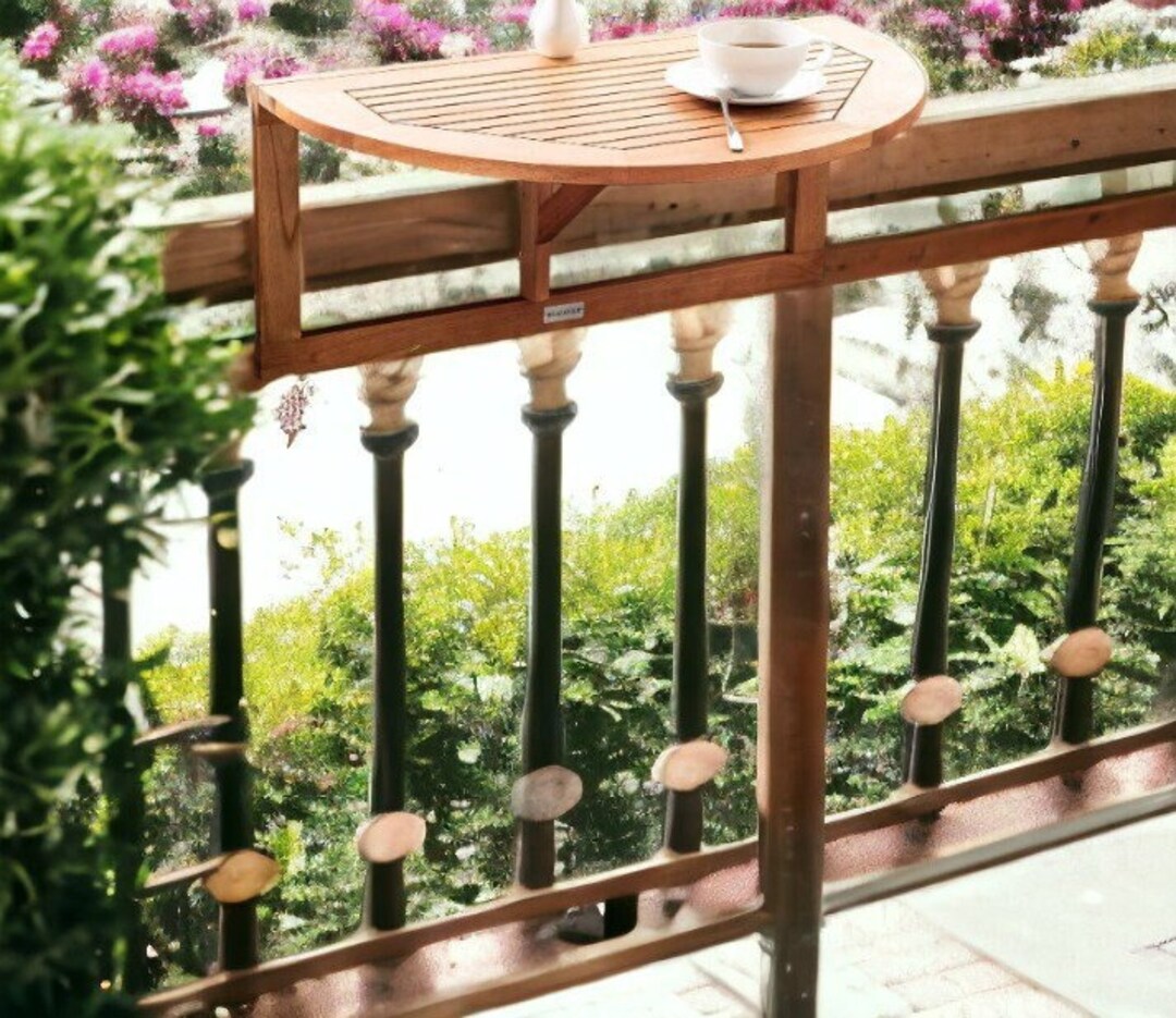 Foldable Railing Bar Serving Table-balcony Décor Balcony - Etsy