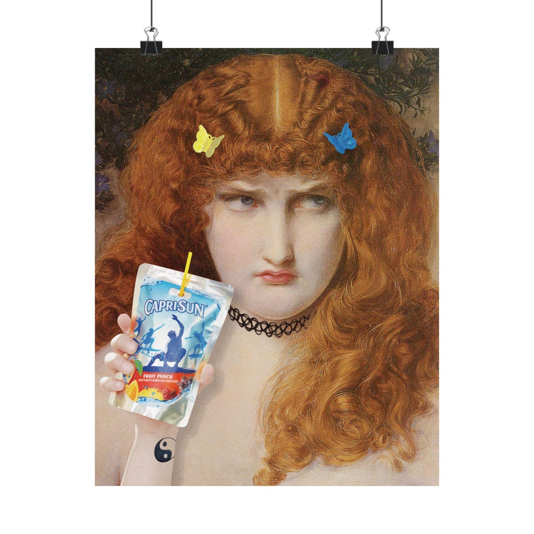Helen of Troy Capri Sun Poster Funny 90s Retro Style Fine Art Decor - Etsy