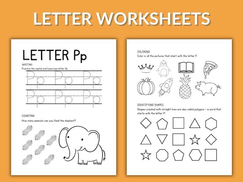 Printable Alphabet Workbook for Prek Kids - Etsy