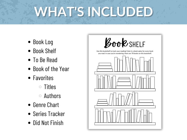 Kids' Printable Reading Log - Etsy