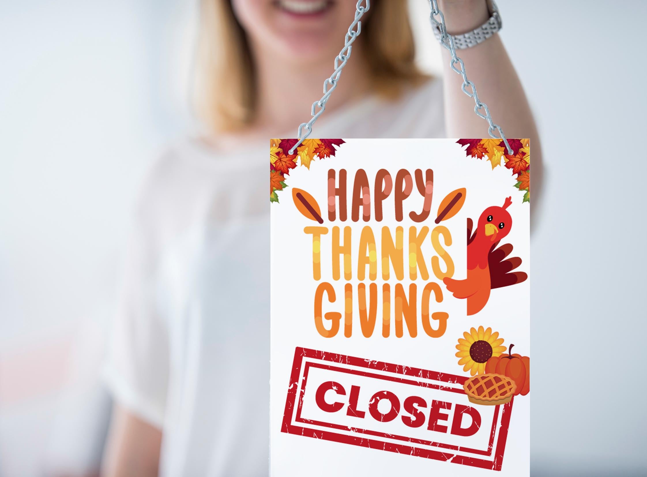 Thanksgiving Day Closed Sign 8.5x11 Inches Digital Download / PDF ...