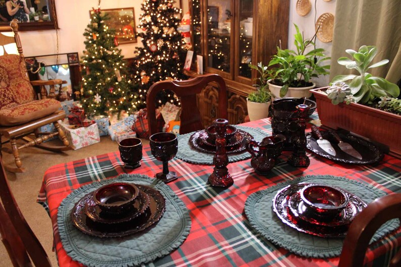 Red Glass Plate Avon 1876 Cape Cod Collection Avon Red Plate Avon 1876 ...