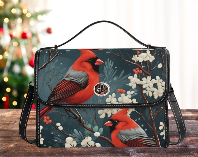 Felted Wool Cardinal Bag Elegant Red Evening Bag Unique Felted Animals ...