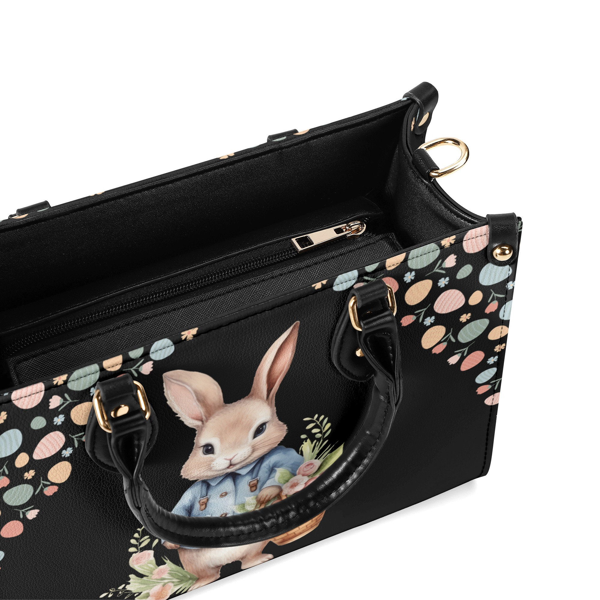 Easter Handbag, Bunny Design Purse, Spring Flower Handbag, Ladies ...