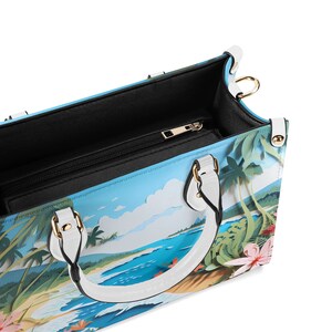 Tropical Beach Purse, Island-inspired Handbag, Vibrant Summer Fashion ...