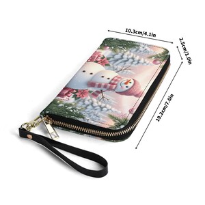 Snowman Design Ladies Handbag With Removable Strap, Christmas Faux ...