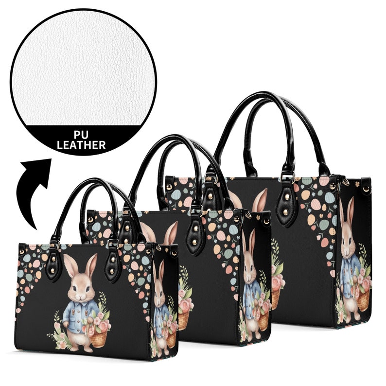 Easter Handbag, Bunny Design Purse, Spring Flower Handbag, Ladies ...