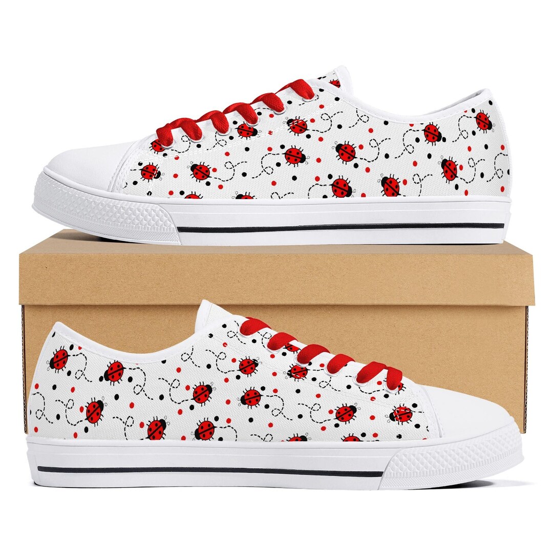 Ladybug Shoes for Women, Cute Ladybug Sneakers, Gift for Ladybug Lover ...