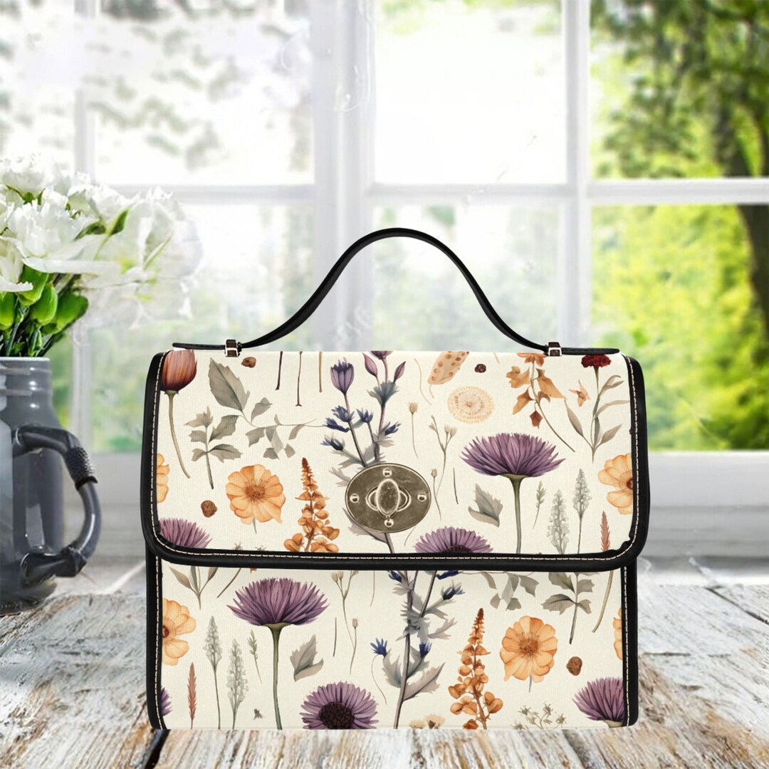 Cottagecore Wildflower Handbag, Boho Flower Handbag, Small Handbag With ...