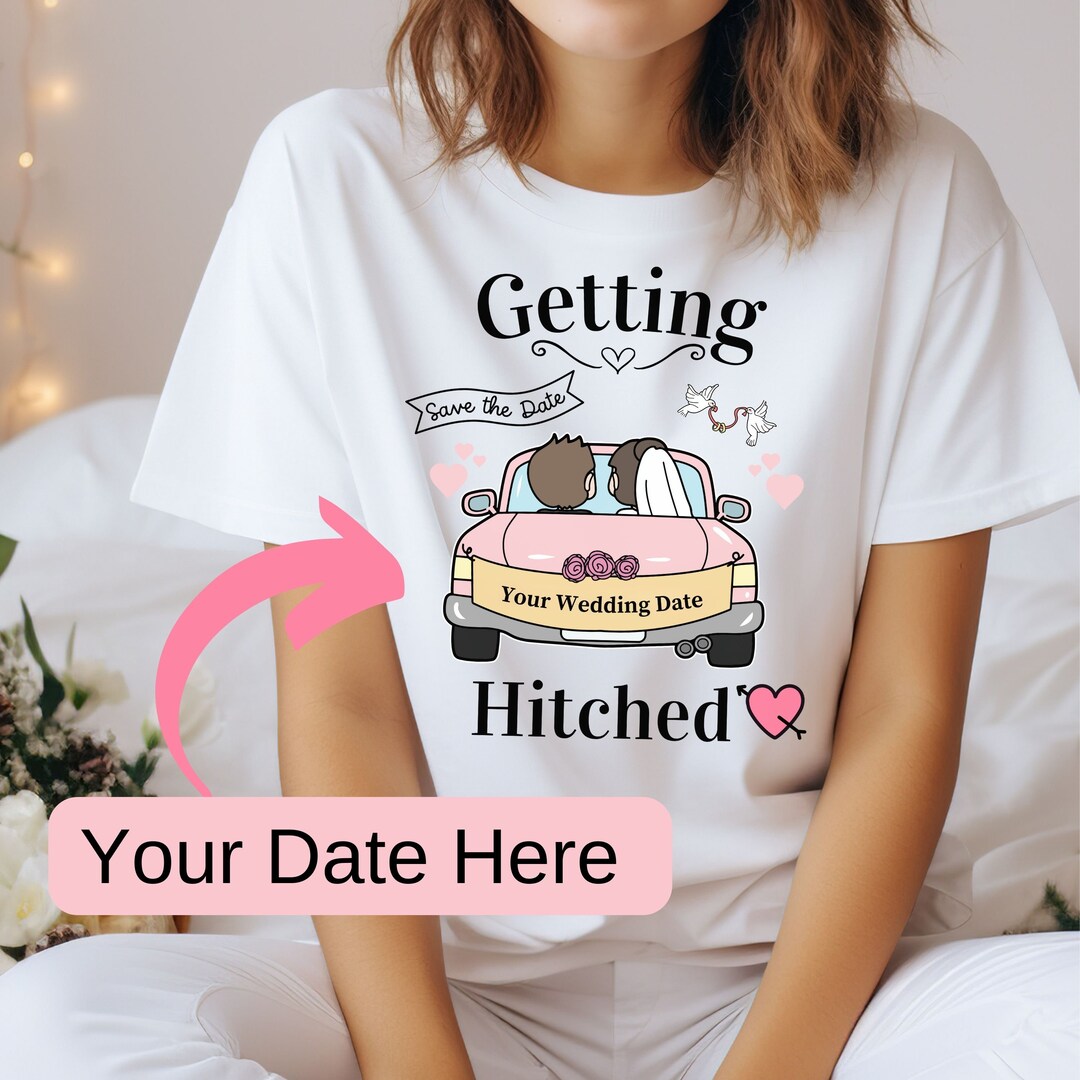 Engagement Shirts, Custom Wedding Announcement T-shirt, Engagement ...