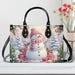 Snowman Design Ladies Handbag With Removable Strap, Christmas Faux ...