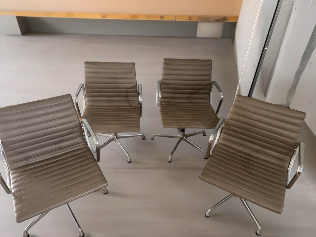 Eames Hermes Miller Executive Aluminum Management Desk Chairs - Rare ...