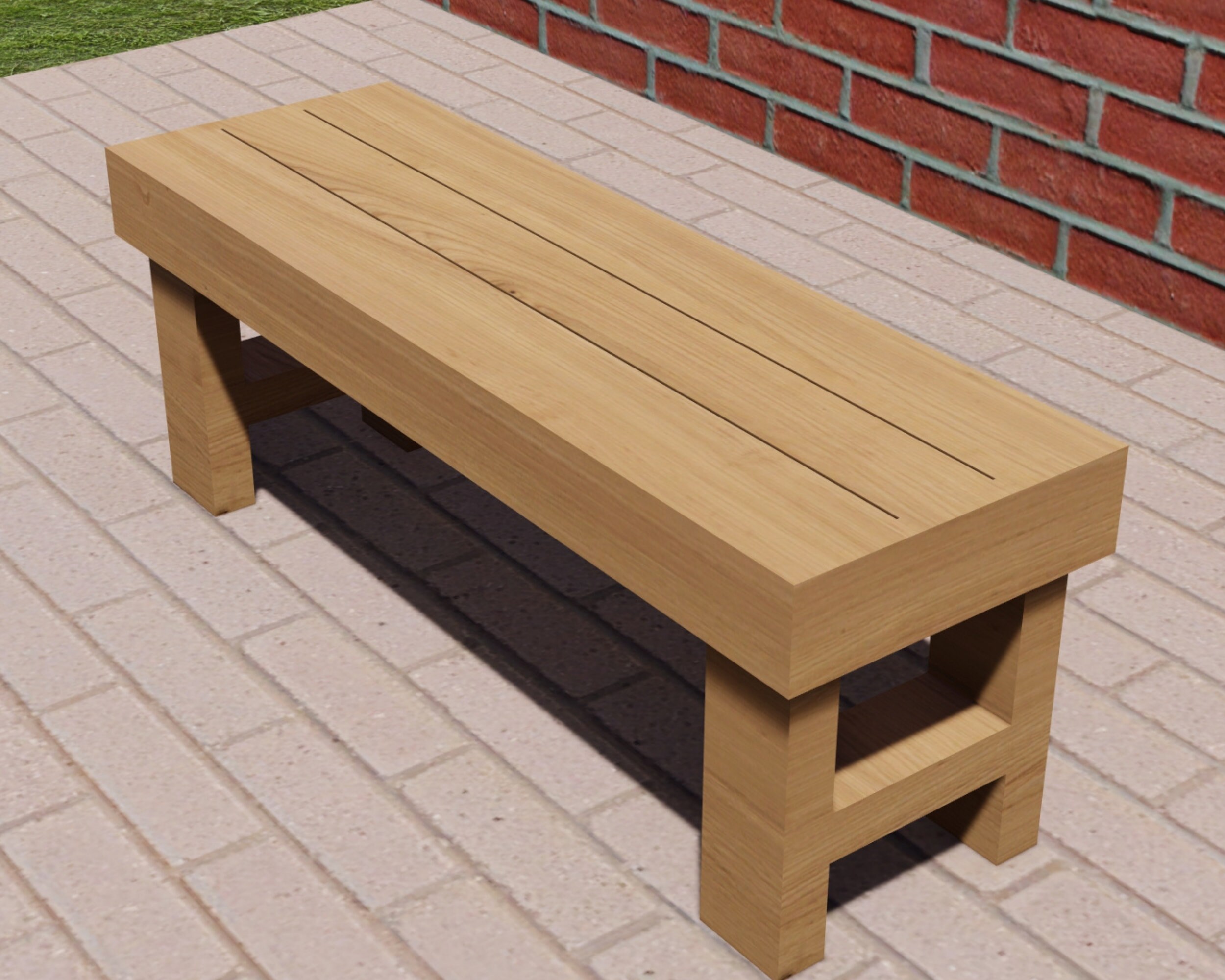 Simple Bench Plans/outdoor Furniture/diy - Etsy
