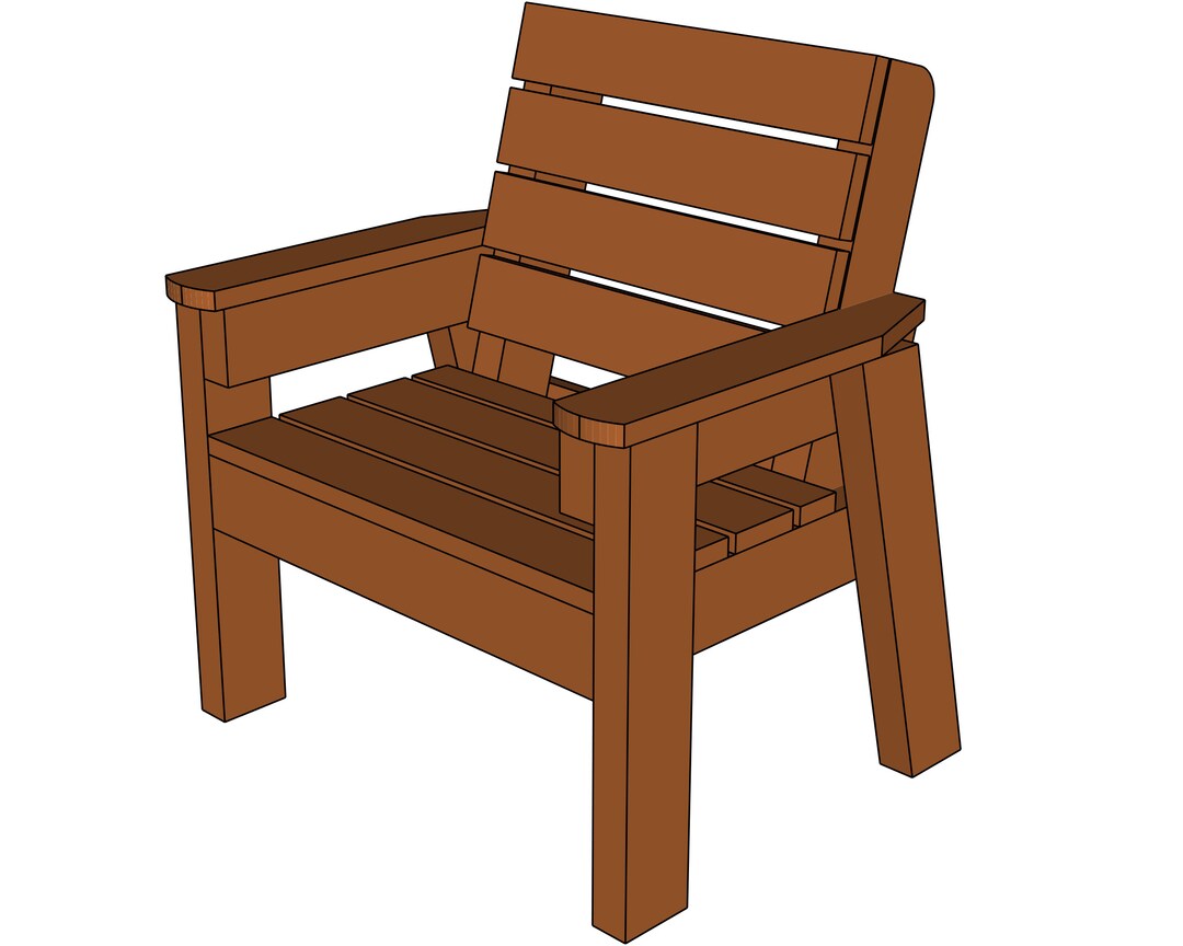Garden Chair Plans, Detailed Instructions - Etsy