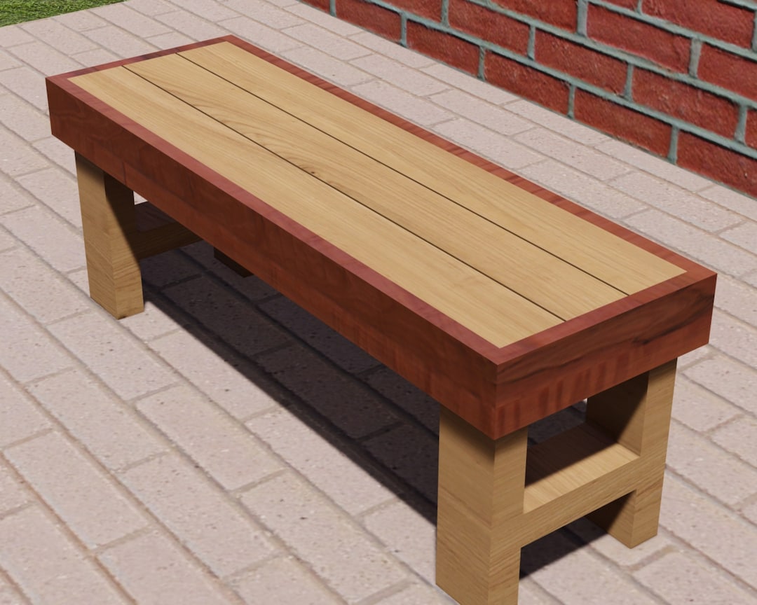 Simple Bench Plans/outdoor Furniture/diy - Etsy