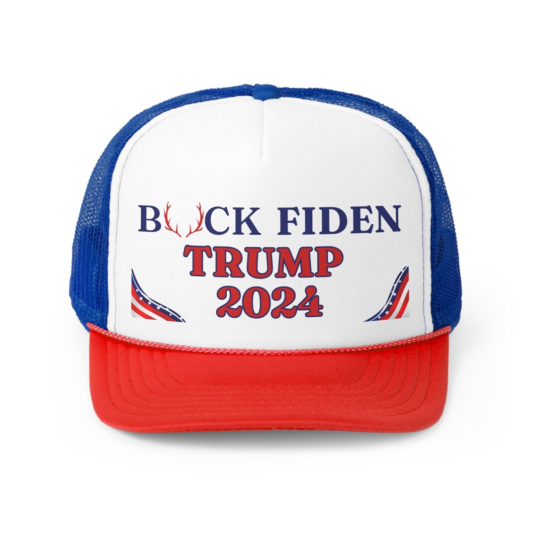 Buck Fiden 2024 Trucker Cap, Trump 2024, Trump Hat, Republican Hat ...