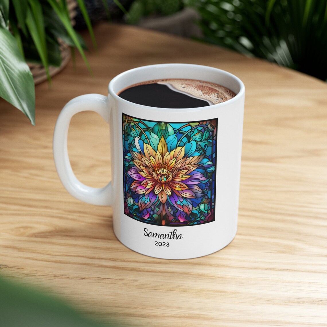 September Personalized Birth Month Flower Mug, Gift for Her, Gift ...