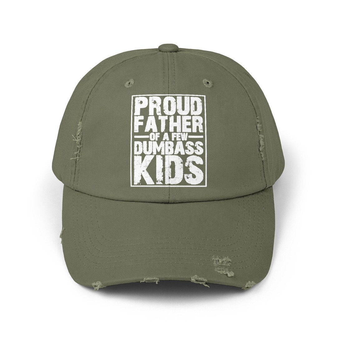 Proud Father Distressed Cap, Fathers Day Gift , Dad Hat, Father's Day ...