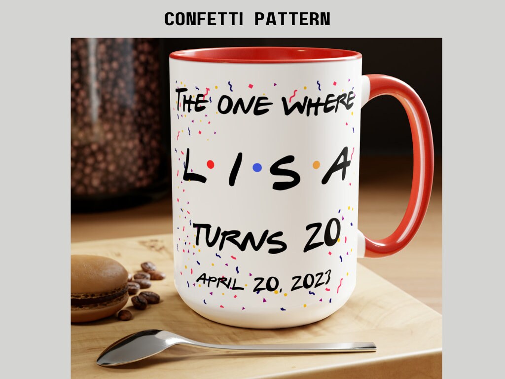 The One Where Friends Mug, Custom Text Friends Coffee Mug, Personalized ...