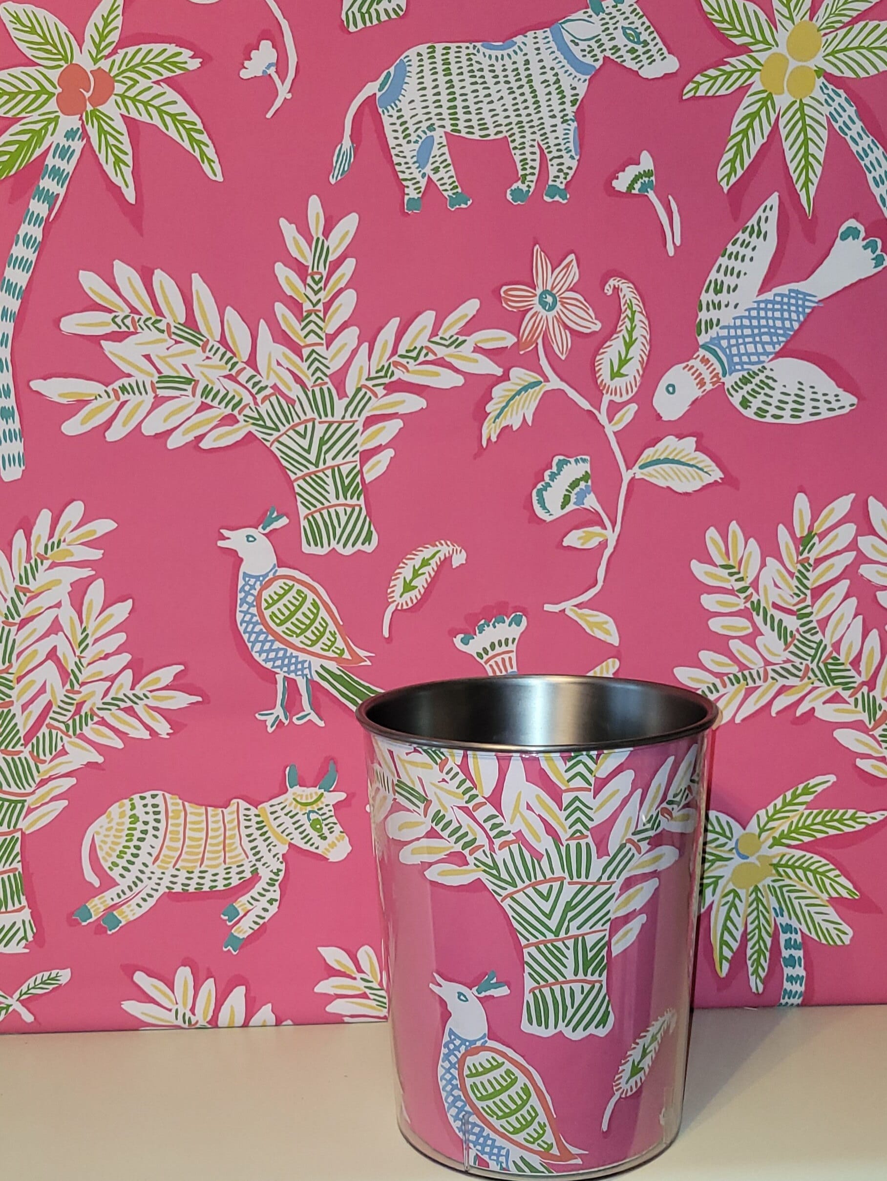 The Forever Can, Wallpaper Wastebasket, Decorative Trashcan, Custom DIY ...