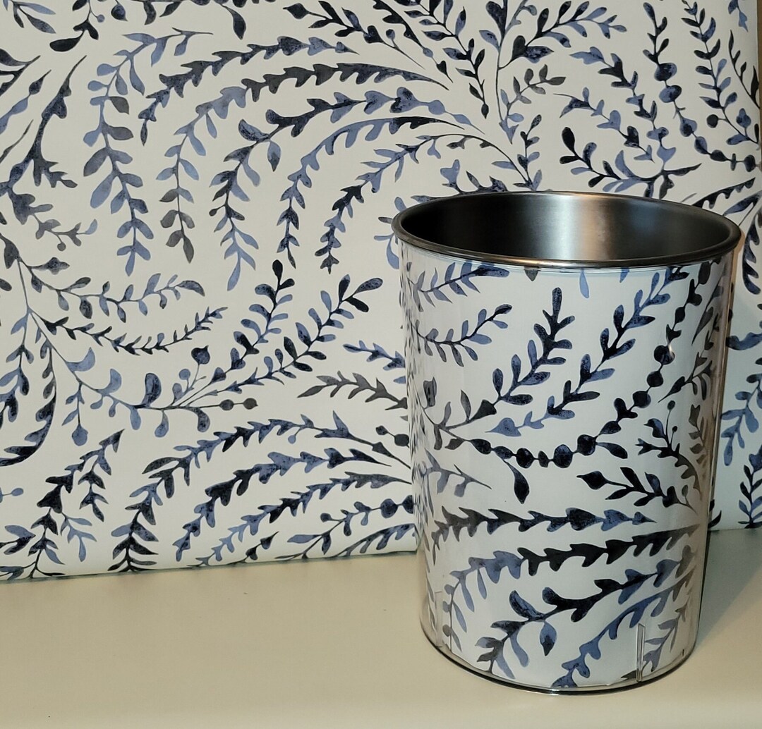 The Forever Can, Wallpaper Wastebasket, Decorative Trashcan, Custom DIY ...