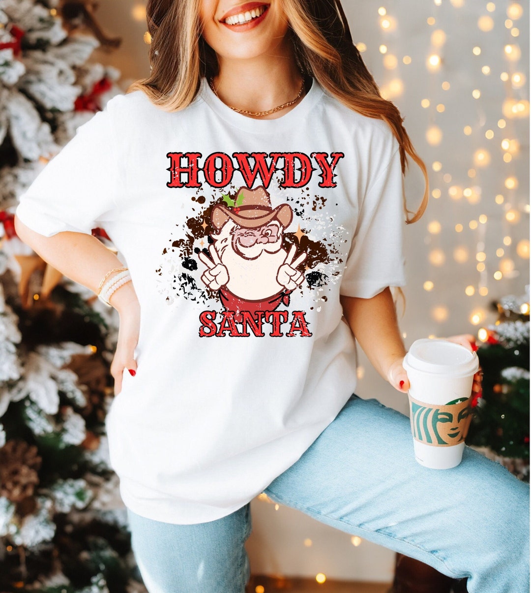 HOWDY SANTA Png - Etsy