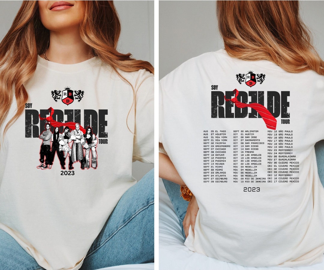 Soy Rebelde Shirt, RBD Tour 2023, Two Sided - Etsy