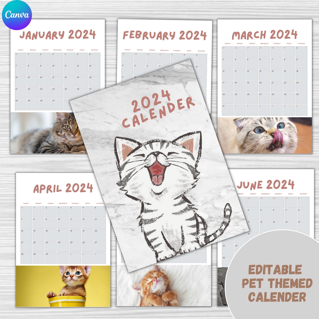 Pet Themed Planner, Pet Themed Calender Planner, Calender Planner ...