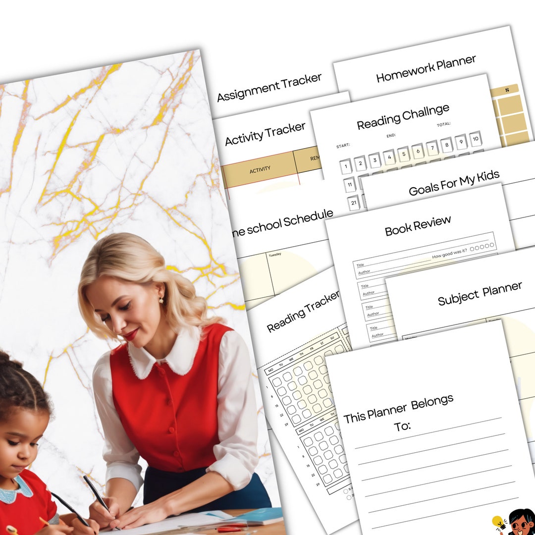 Homeschool Planner, Printable Teacher Planner, Lesson Planner, Academic ...