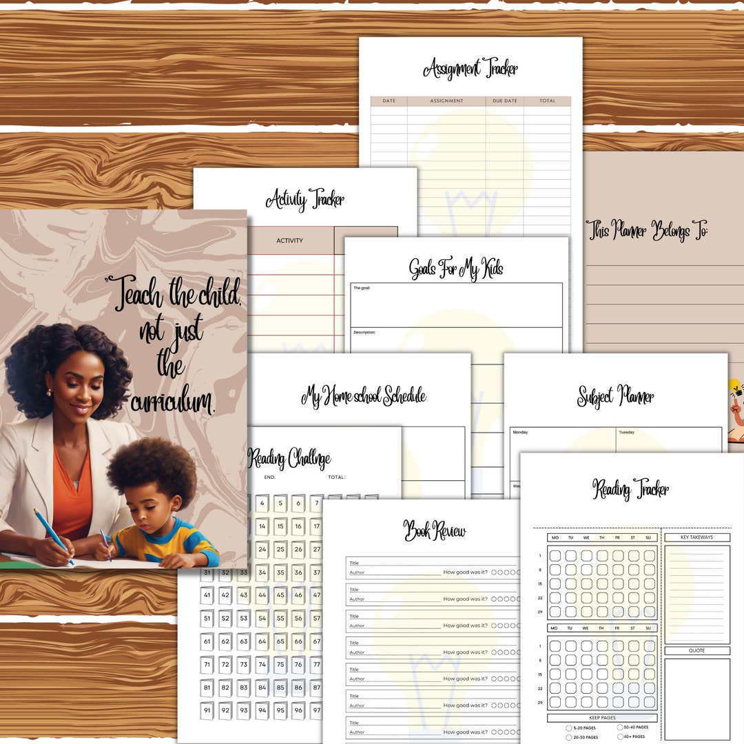 Homeschool Planner, Printable Teacher Planner, Lesson Planner, Academic ...