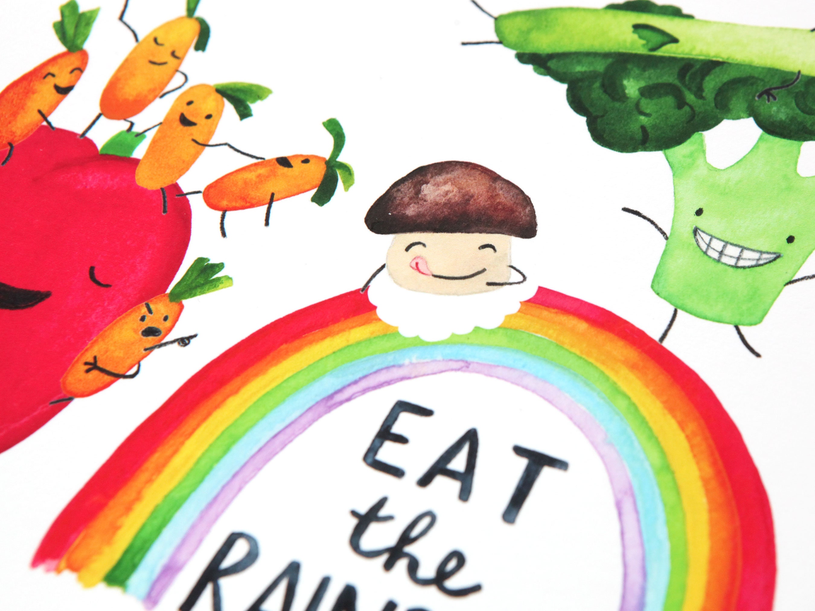 Fruits Vegetables Poster. Veggie Poster. Eat the Rainbow. - Etsy