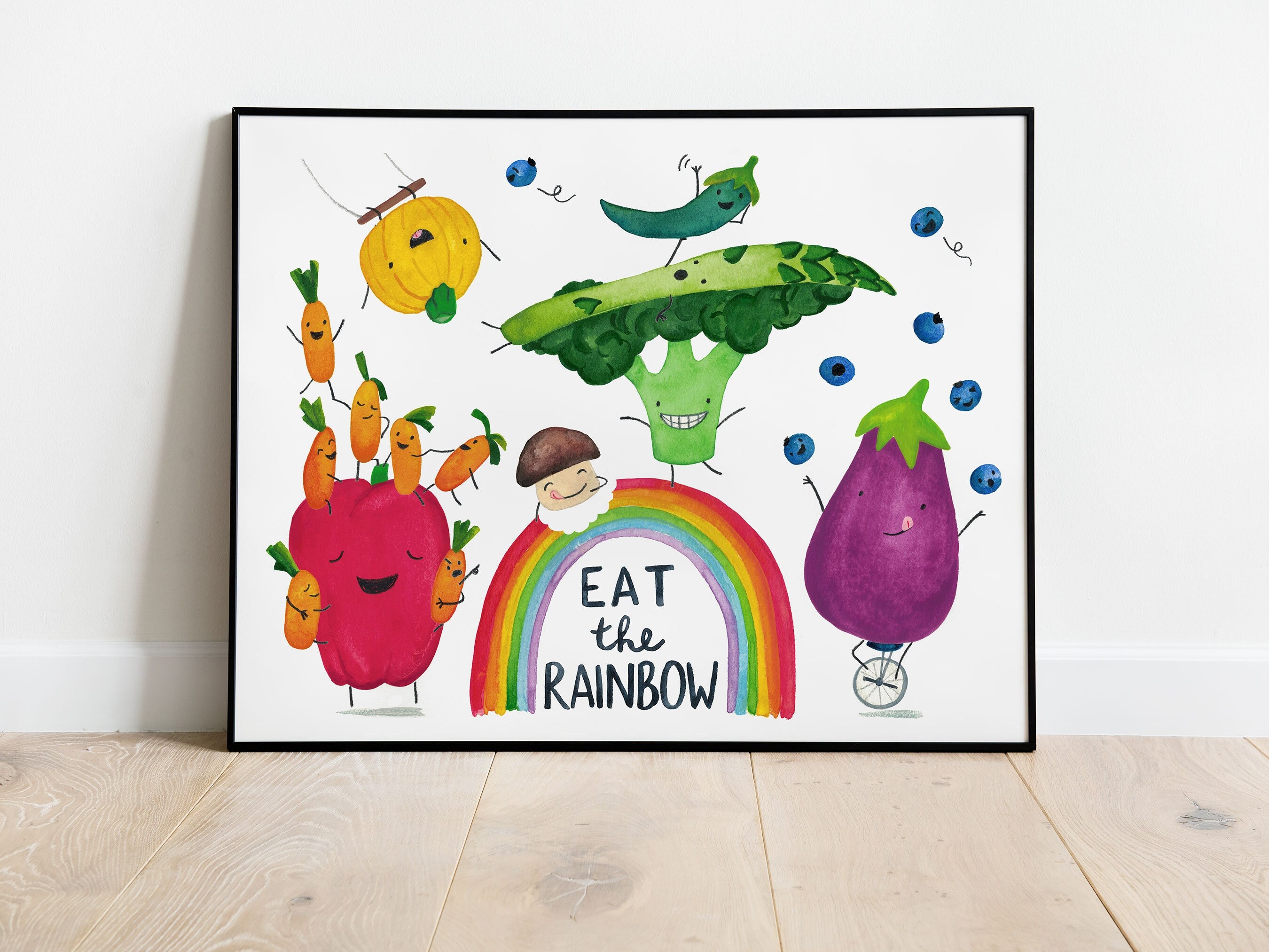 Fruits Vegetables Poster. Veggie Poster. Eat the Rainbow. - Etsy
