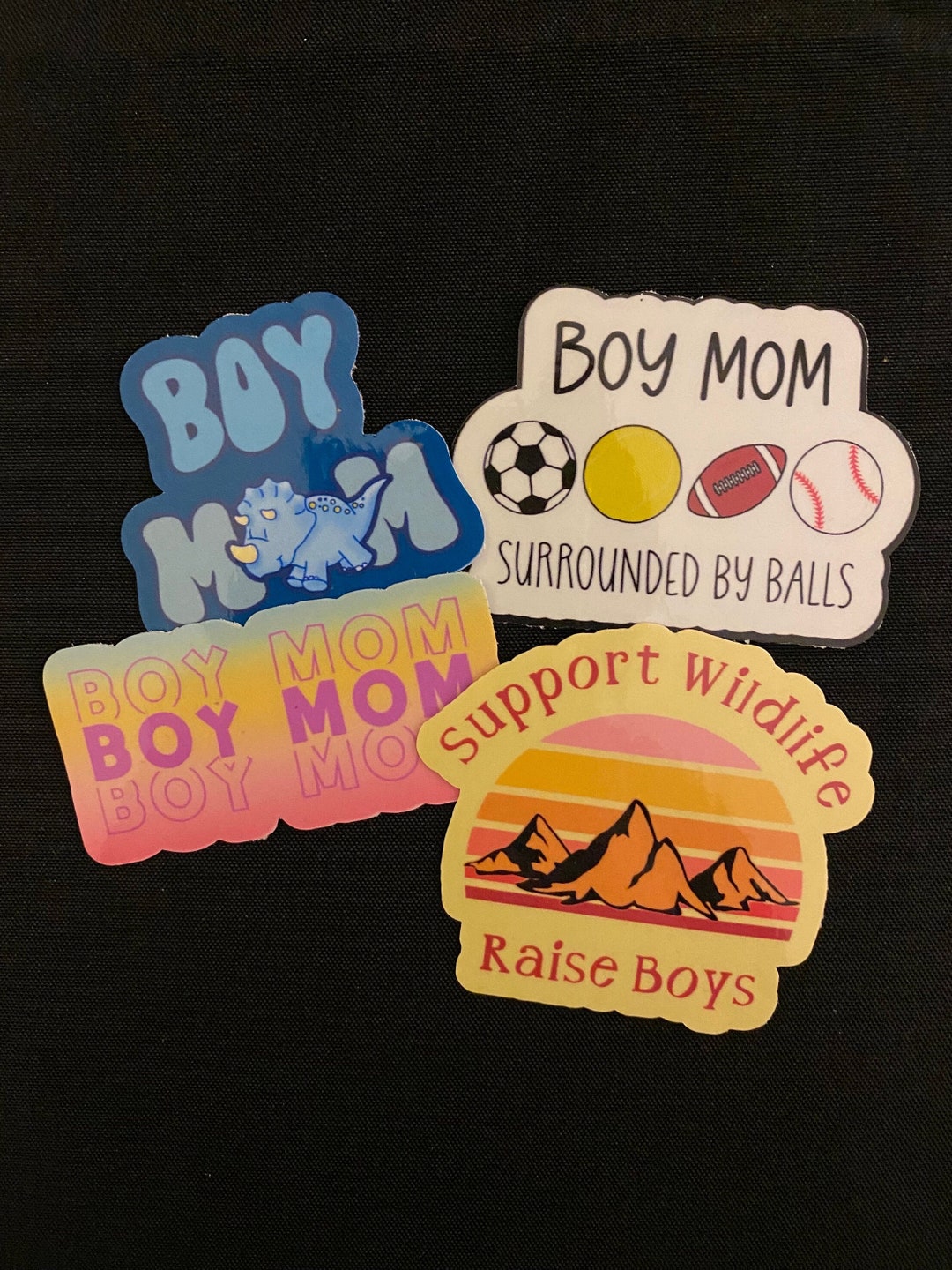 Boy Mom Stickers. Boy Momma. Boy Mom Surounded by Balls. Support ...