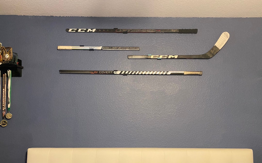 Hockey Stick Display, Horizontal Wall Mount. Two Pack. Goalie Stick ...
