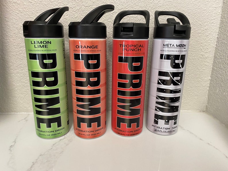 Prime Themed Water Bottle. 20 Oz. - Etsy