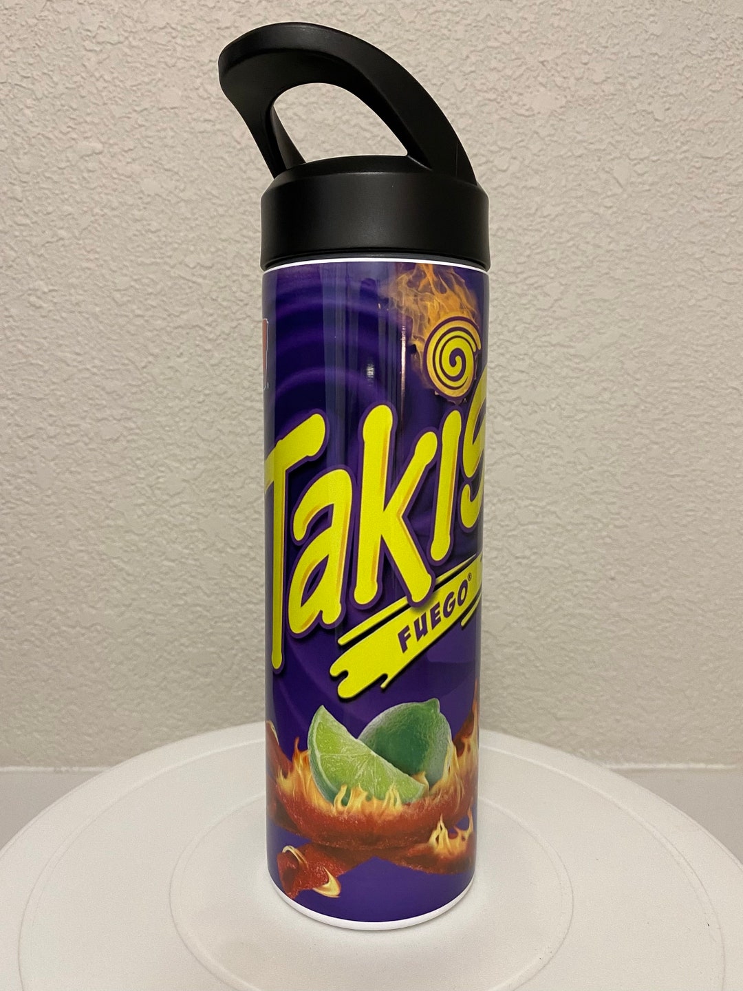 Takis Fuego Inspired Water Bottle. 20 Oz. - Etsy