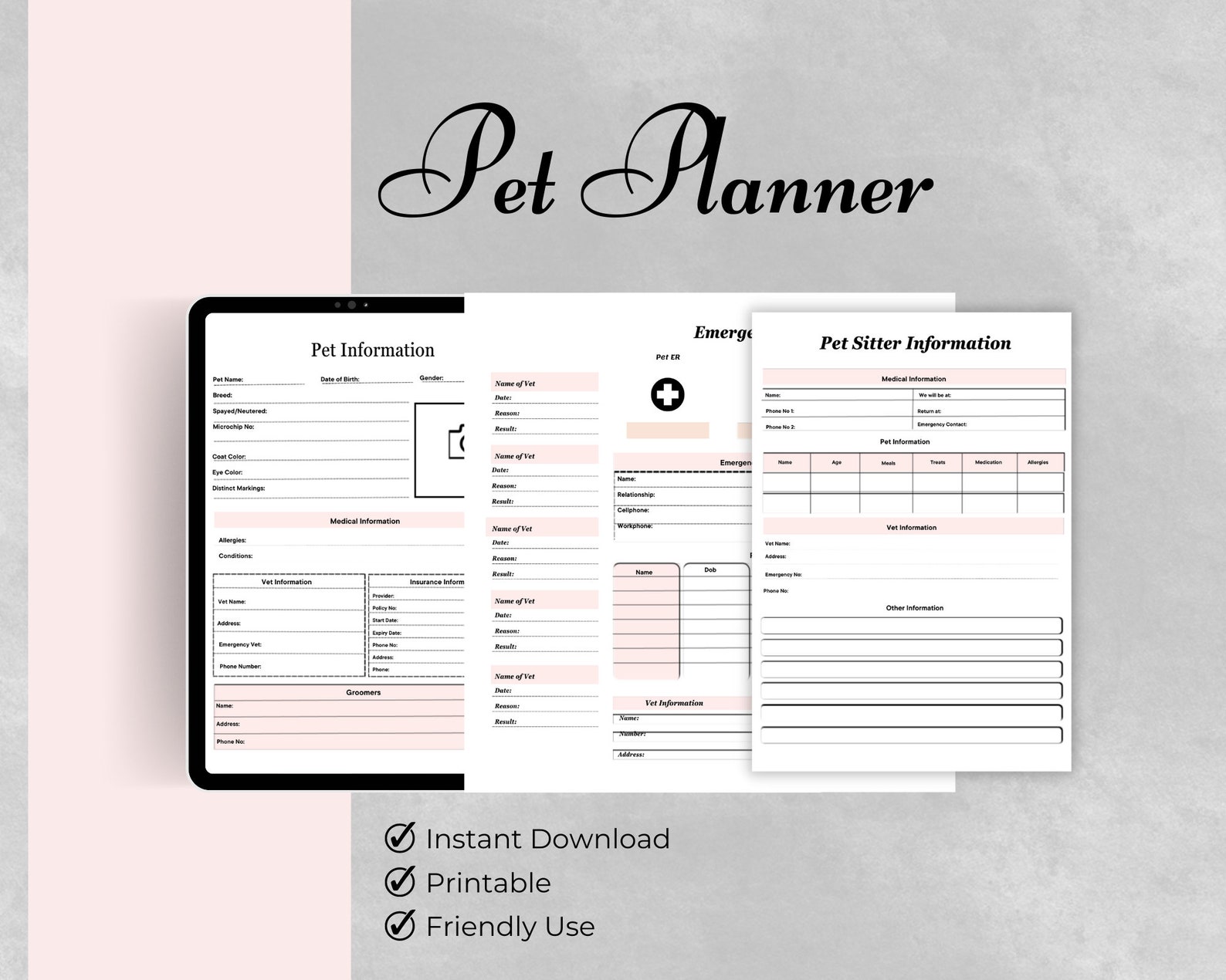 Printable Daily Pet Planner, Stay Organized and Achieve Your Pet ...